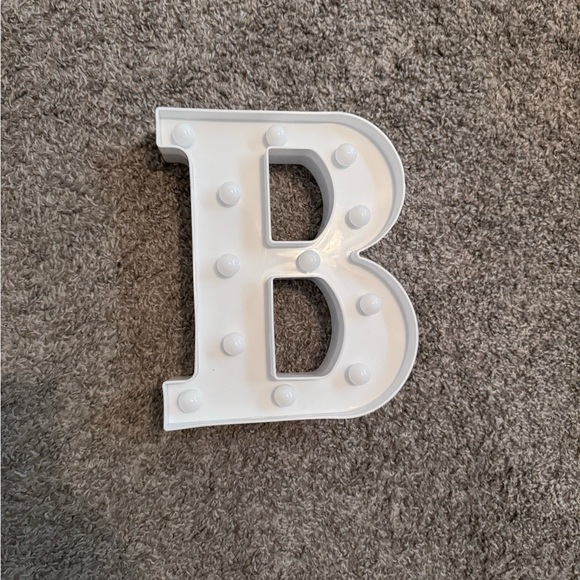 Home Interiors | Art | Letter B Home Decor Room Decor Led Light With ...